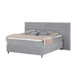 Kings and Queens Boxspringbett Fjell ¦ grau ¦ Maße (cm): B: 280 H: 130