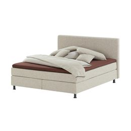 Wohnwert Boxspringbett Dormian Boro ¦ grau ¦ Maße (cm): B: 140 H: 112