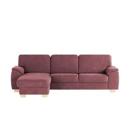 Smart Ecksofa Valencia ¦ rot ¦ Maße (cm): B: 281 H: 90 T: 173