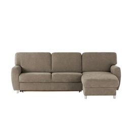 Smart Ecksofa Valencia ¦ braun ¦ Maße (cm): B: 263 H: 90 T: 173