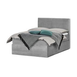 Boxi Boxspringbett 140 x 200 cm Boxi Classic ¦ grau ¦ Maße (cm): B: 140 H: 125