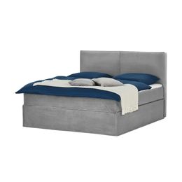 Boxi Boxspringbett 160 x 200 cm mit trendigem Keder Boxi Urban ¦ grau ¦ Maße (cm): B: 160 H: 125