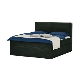 Boxi Boxspringbett 180 x 200 cm mit trendigem Keder Boxi Urban ¦ grün ¦ Maße (cm): B: 180 H: 125