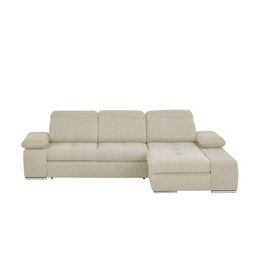 switch Ecksofa Webstoff Avilla ¦ beige ¦ Maße (cm): B: 285 H: 86 T: 187