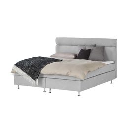 Höffner Boxspringbett Fero ¦ grau ¦ Maße (cm): B: 191 H: 105,5