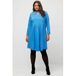 Ulla Popken Hemdblusenkleid Hemdblusenkleid A-Linie Hemdkragen 3/4-Arm