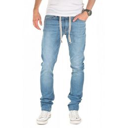 Yazubi Slim-fit-Jeans Herren Sweathose in Jeansoptik Rick Schmale Jeans