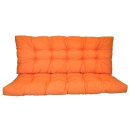 Rattani Sitzkissen Polster Kissen für Hollywoodschaukel 5 Größen orange