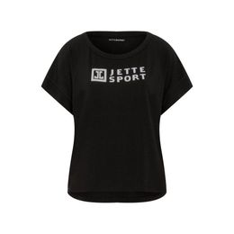 JETTE SPORT Print-Shirt im kastigen Logo-Design