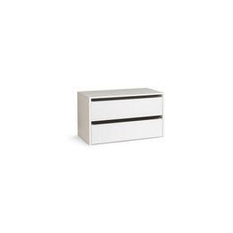 Holzkommode für Innengarderobe Farbe Weiß cm H.50xL.86,5xP.45