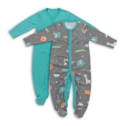 Schlummersack Schlafanzug Bio Baby-Schlafanzug langarm 2er Pack OEKO-TEX zertifiziert