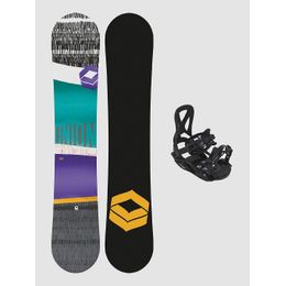 FTWO Union 135 + Junior M Black 2023 Snowboard-Set mustard