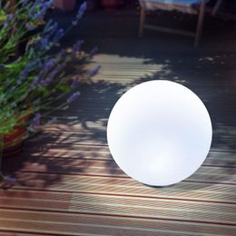 Solar multicolor Leuchtkugel 30 cm - 7 Lichtfarben Dauerlicht oder Wechsellicht - 8 Std. - Solarmodul 0,5 Wp - Solarleuchte Esotec 102610