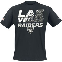 New Era - NFL NFL Gradient Wordmark Tee - Las Vegas Raiders T-Shirt schwarz in 3XL