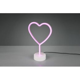 Iperbriko - Moderne Tischlampe Heart Led Pink L20 cm Heart Trio Lighting