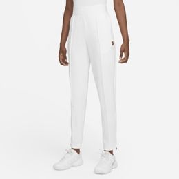 NikeCourt Dri-FIT Strick-Tennishose für Damen - Weiß