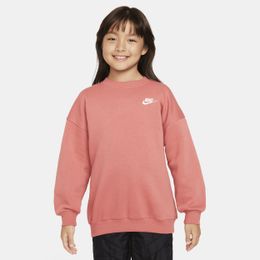 Nike Sportswear Club Fleece extragroßes Sweatshirt für ältere Kinder (Mädchen) - Rot