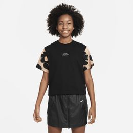 Nike Sportswear lockeres T-Shirt für ältere Kinder (Mädchen) - Schwarz