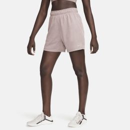 Nike Attack Dri-FIT Fitness-Shorts ohne Futter mit mittelhohem Bund für Damen (ca. 12,5 cm) - Lila