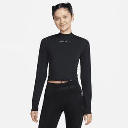 Nike Trail Dri-FIT Longsleeve-Laufobertel für Damen - Schwarz