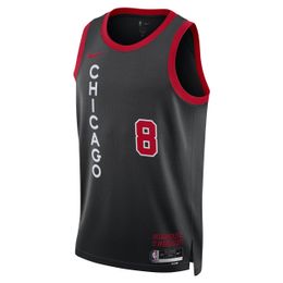 Zach Lavine Chicago Bulls City Edition 2023/24 Nike Dri-FIT NBA Swingman Trikot für Herren - Schwarz
