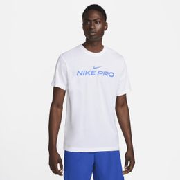 Nike Dri-FIT Fitness-T-Shirt für Herren - Weiß