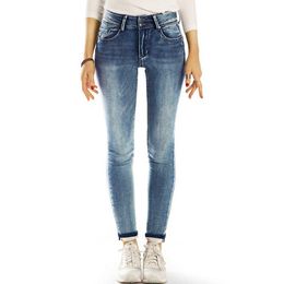 be styled High-waist-Jeans High Waist Röhrenjeans Skinny enge Stretch Hose