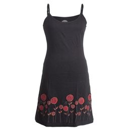 Vishes Sommerkleid Besticktes Rosen Kleid mit verstellbaren Trägern Boho