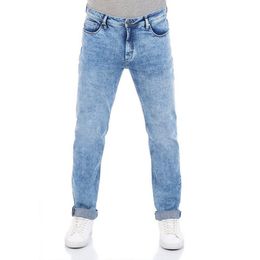 DENIMFY Straight-Jeans Herren Jeanshose DFMiro Straight Fit Jeanshose mit Stretch