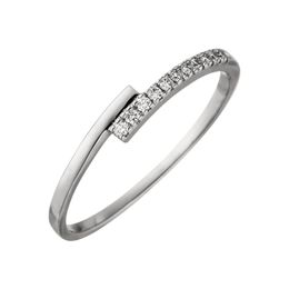 Schmuck Krone Diamantring Schmaler Ring 11 Diamanten Brillanten 0