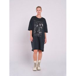 Rockupy Shirtkleid in Anthrazit Caitlin mit eindrucksvollem Print