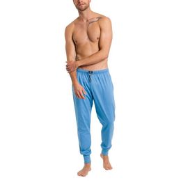 HAASIS Bodywear 1919 Pyjamahose Pyjamahose mit Bündchen 77118876-horizont (1-tlg) Optimale Passform