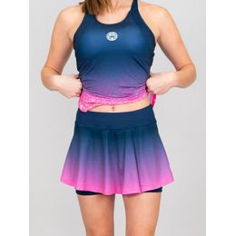 BIDI BADU Tennisrock Colortwist für Damen in pink und dunkelblau