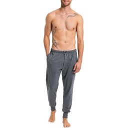 HAASIS Bodywear 1919 Pyjamahose Herren Pyjamahose mit Bündchen 77116876-carbon (1-tlg) Optimale Passform