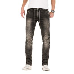 WOTEGA Slim-fit-Jeans Herren Jogginghose in Jeans-Look Joshua Stretch Hose in Jogging Jeans Sweathosen Denim
