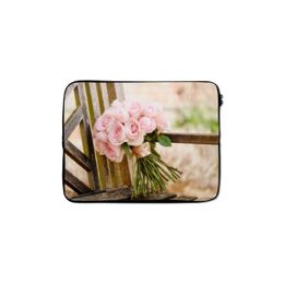 MuchoWow Laptop-Hülle Strauß mit rosa Pfingstrosenblüten 15 Zoll
