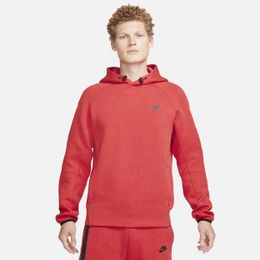 Nike Sportswear Tech Fleece Pullover-Hoodie für Herren - Rot