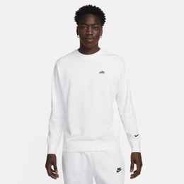 Nike Sportswear French-Terry-Sweatshirt mit Rundhalsausschnitt für Herren - Weiß