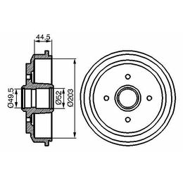 Bosch Bremstrommel Hinten Rechts Links für FORD Fiesta V 1.4 16V TDCi 1.3 1.6 Fusion MAZDA 2 1.25 CD 1.2 LPG