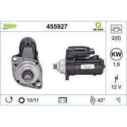 Valeo Starter REMANUFACTURED PREMIUMfür VW Passat B3/B4 2.0 1.6 TD 1.9 D TDI 2.8 VR6 Golf III TD,GTD Vento SEAT Toledo I i Ibiza II Cordoba Syncro