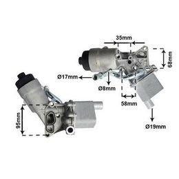 Van Wezel Ölkühler, Motoröl mit Ölfiltergehäuse für OPEL Astra J 1.4 Turbo Meriva B LPG Insignia AMk VI (J) Zafira Tourer C III Mokka / X CHEVROLET