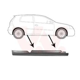 Van Wezel Einstiegblech rechts (5894102) für VW Golf V Türschweller.