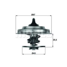 Mahle Thermostat, Kühlmittel mit Dichtung für MERCEDES-BENZ Ponton 220 SE 190 E 1.8 2.0 2.3-16 2.3 2.5-16 Evolution 2.6 II Heckflosse C 200 B SB SEB