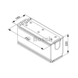 Bosch Starterbatterie T4 12V 140Ah 800A für SETRA SCANIA KÄSSBOHRER DAF IVECO MERCEDES-BENZ CLAAS DEUTZ-FAHR MAN VOLVO JOHN DEERE 0025412301 A00098240