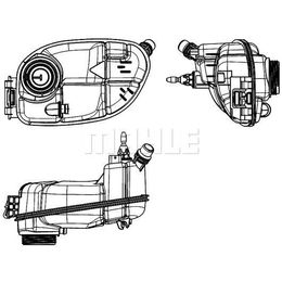 Mahle Ausgleichsbehälter, Kühlmittelfür MERCEDES-BENZ B-Klasse B 180 200 CDI 220 4-matic CLA 250 45 AMG / d A-Klasse A Natural Gas Drive c 160