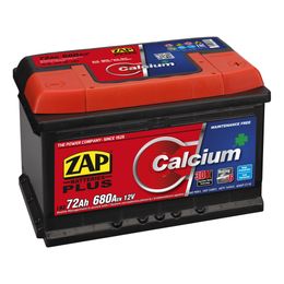 ZAP CALCIUM PLUS 12V 72Ah 680A Starterbatterie 572 58