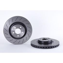 Brembo Bremsscheibe COATED DISC LINE vorne rechts links Gelocht/innenbel. 344mm für MERCEDES-BENZ (BBDC) A2044211112 2044211112 000421151207 09.B746.5