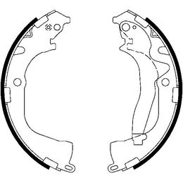 ATE Bremsbackensatz mit Hebel hinten (03.0137-0508.2) für VW Amarok