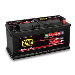 ZAP Starterbatterie AGM 12V, 105Ah, 950A 12V 105Ah 605 02