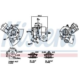 NISSENS Lader, AufladungfürAsx Van 1.8 DI-D 4WD MITSUBISHI ASX Lancer VIII PEUGEOT 4008 HDi AWC CITROEN C4 Aircross 150